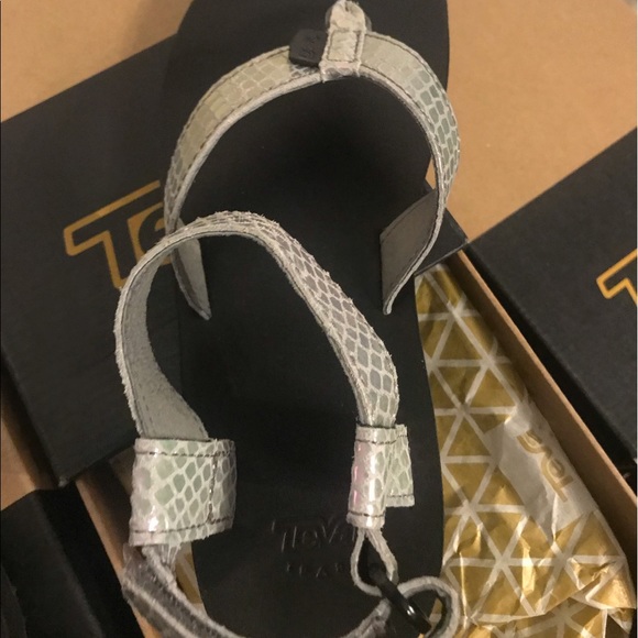 Teva | Shoes | Nib Iridescent Grey Tevas | Poshmark